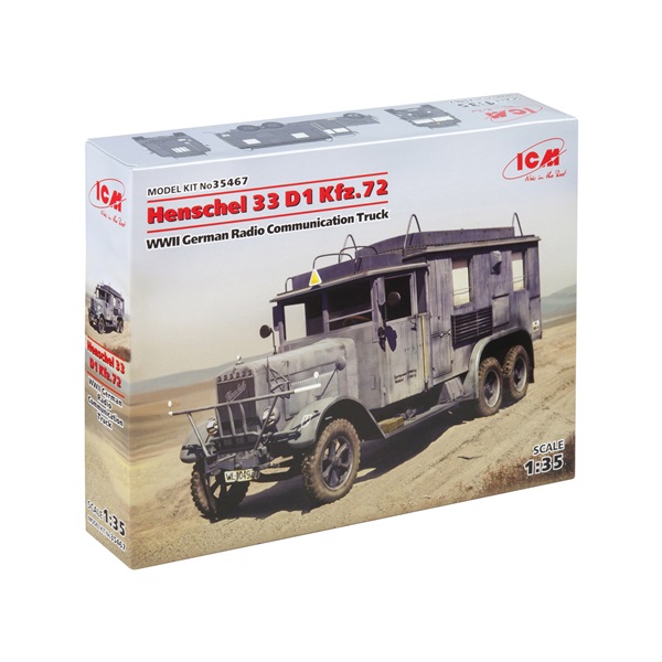 ICM 35467 1/35 Henschel 33 D1 Kfz 72 WWI – Hobbyline
