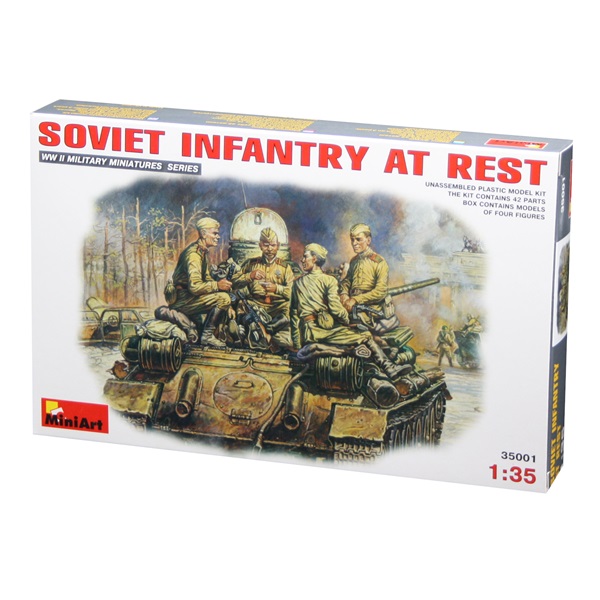 Miniart 35001 1/35 Soviet Infantry At Rest – Hobbyline