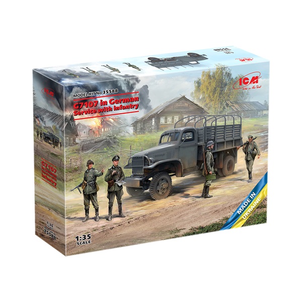 ICM 35588 1/35 German G7107 With Infantry – Hobbyline